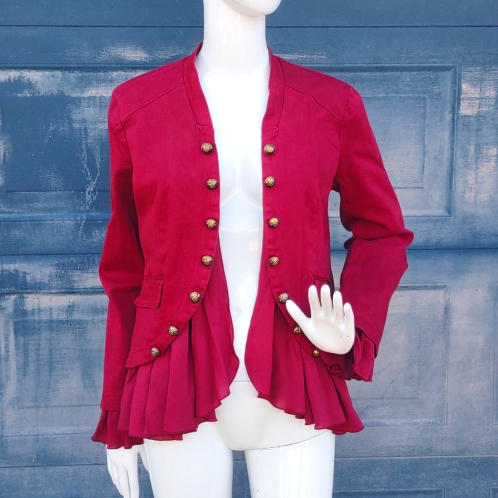 Christina Ladies Luxury Gold Button Aceented Lace Bla… - Gem